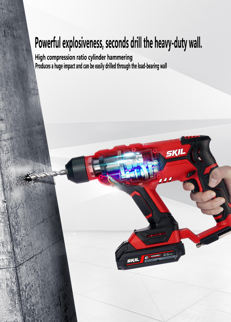 3810 Cordless Rotary Hammer - Skil